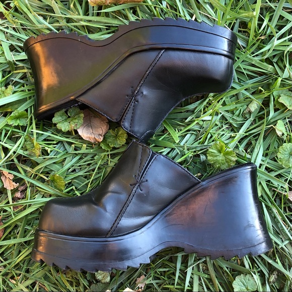 Vintage | Shoes | Vintage Soda Chunky Platform Wedge Sandals | Poshmark